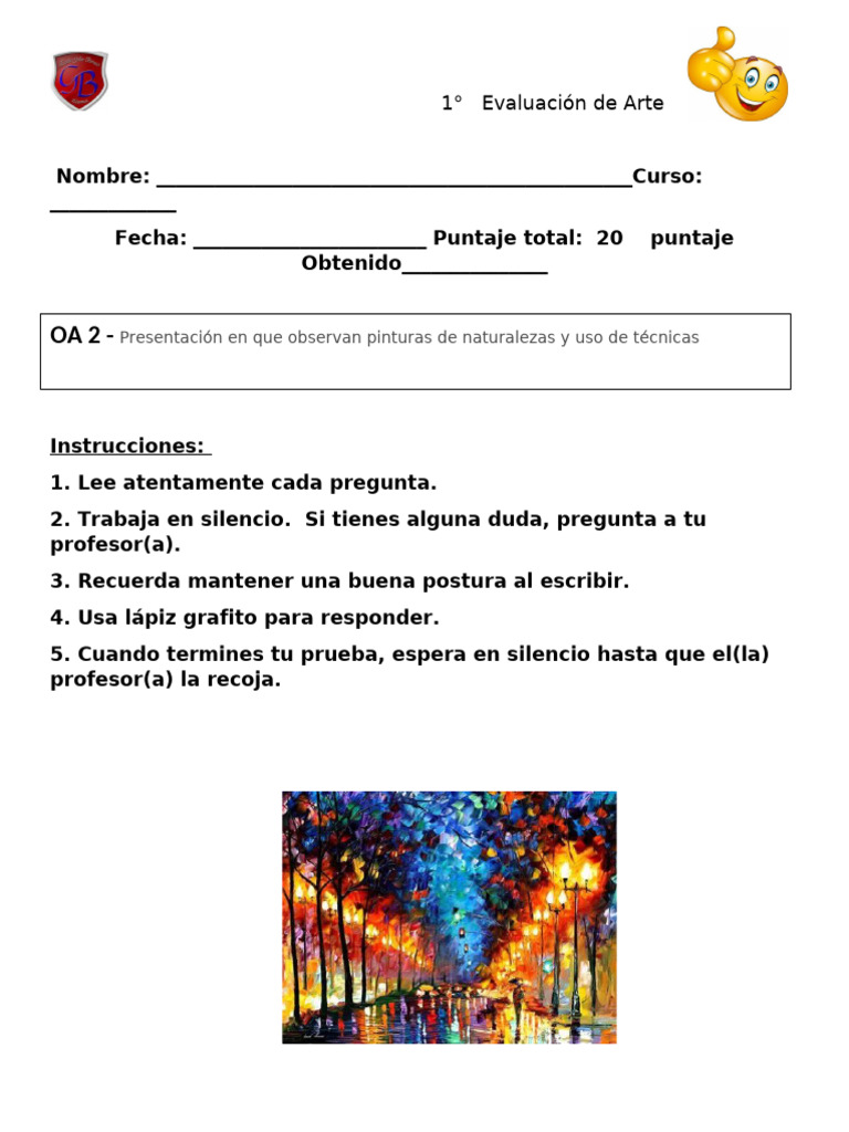 Evaluacion de Segundo Basico | PDF