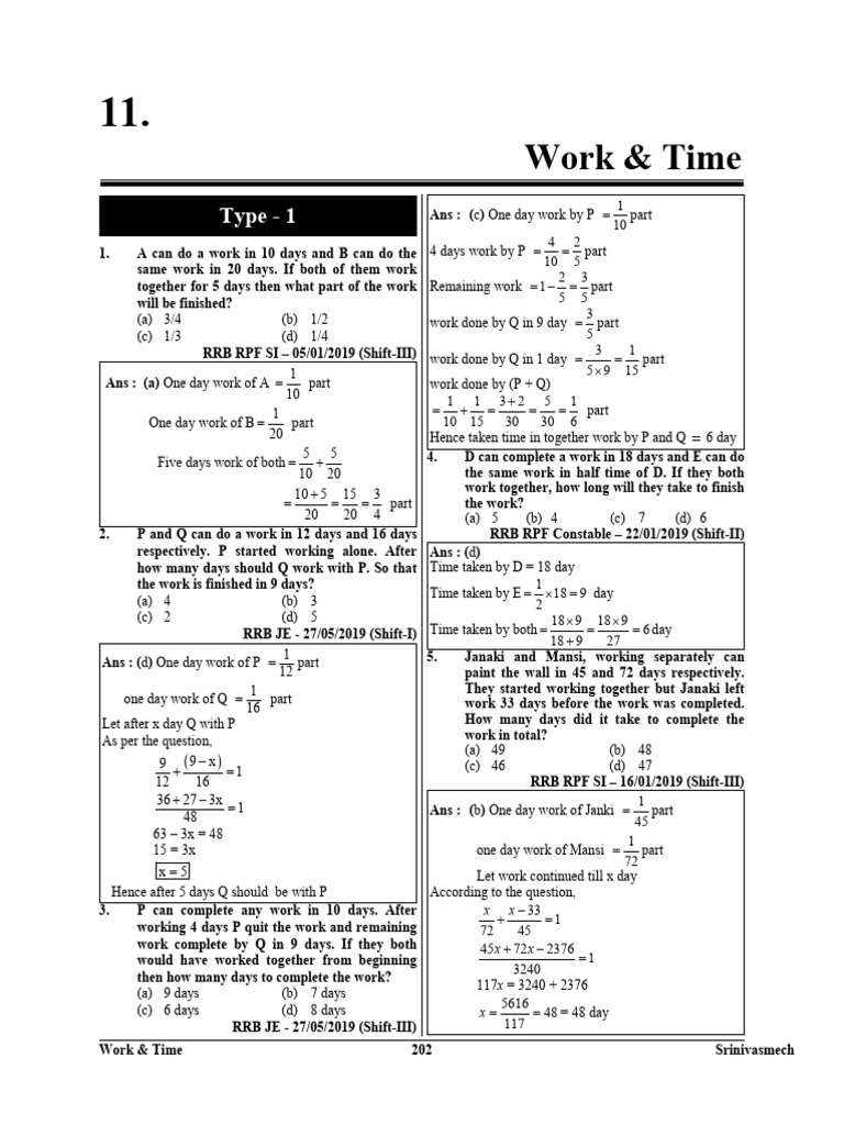 Problem Based On Ages | PDF