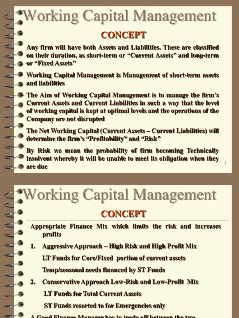 Effective Working Capital Management Guide | PDF | Working Capital ...