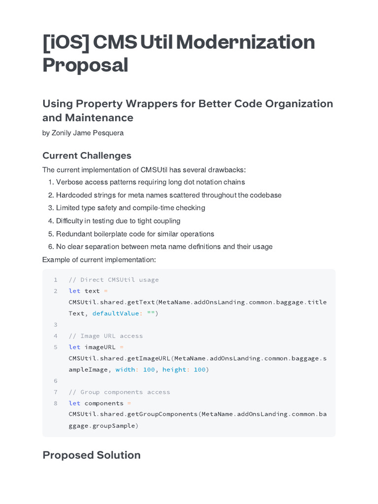 iOS-CMS-Util-Modernization-Proposal 2 | PDF | Systems Engineering | Systems Architecture