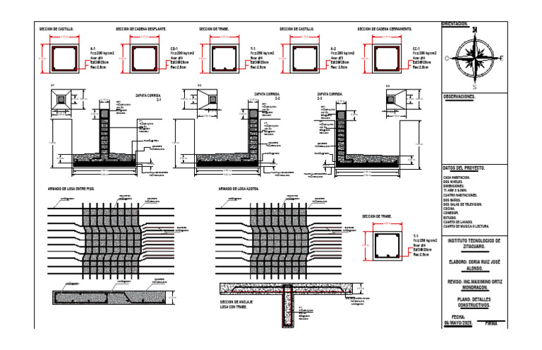 PLANO DETALLES CONSTRUCTIVOS (1) | PDF