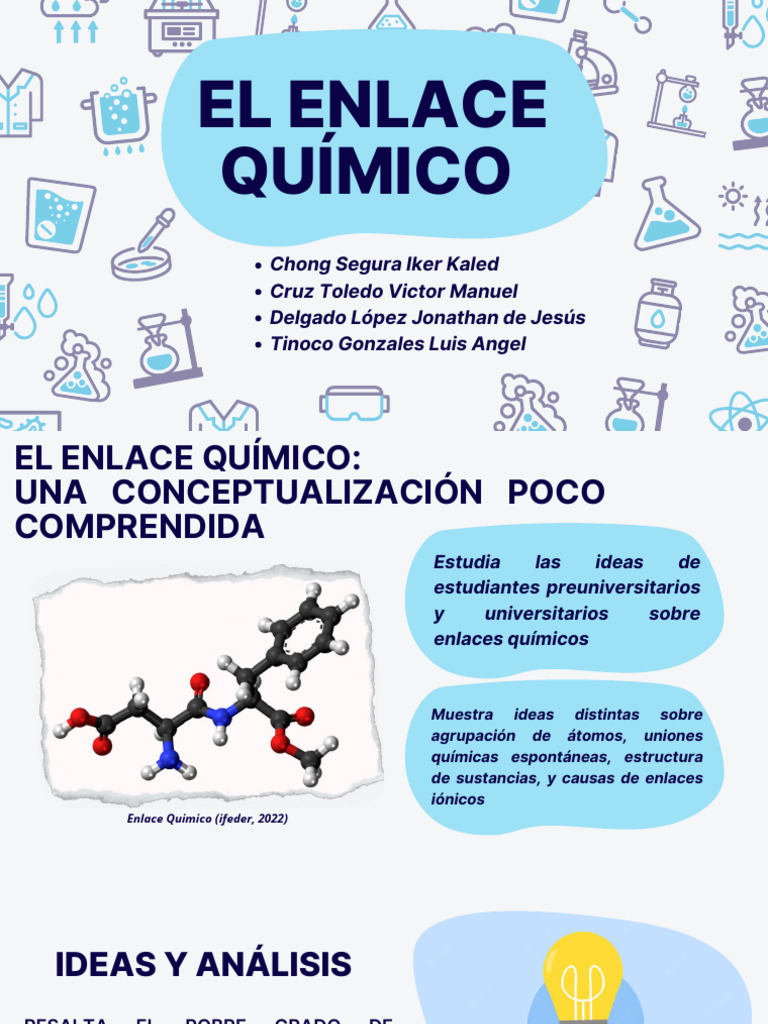 Presentación Química Enlaces Químicos | PDF | Enlace químico | Química