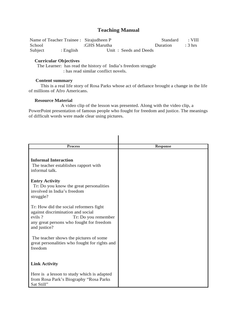 Innovative Lesson Plan | PDF