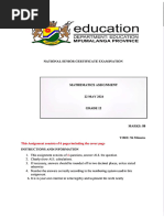Grade 12 Math Assignment 2025 Term 2 | PDF | Mathematics