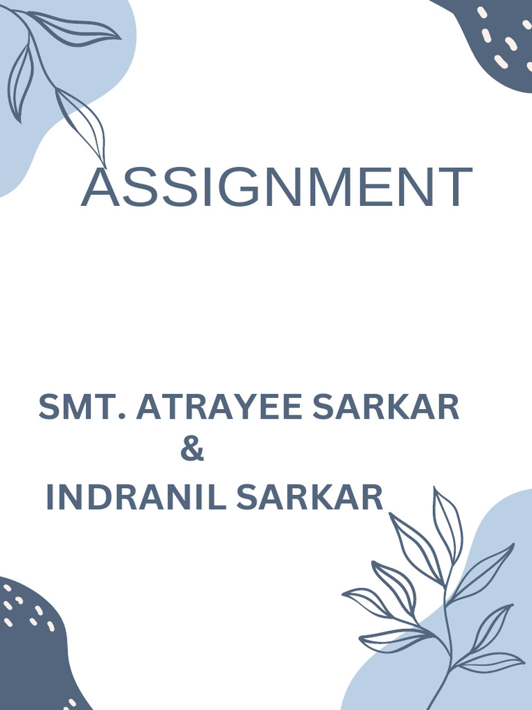 Blue Simple Aesthetic Floral Notebook Cover Page A4 | PDF