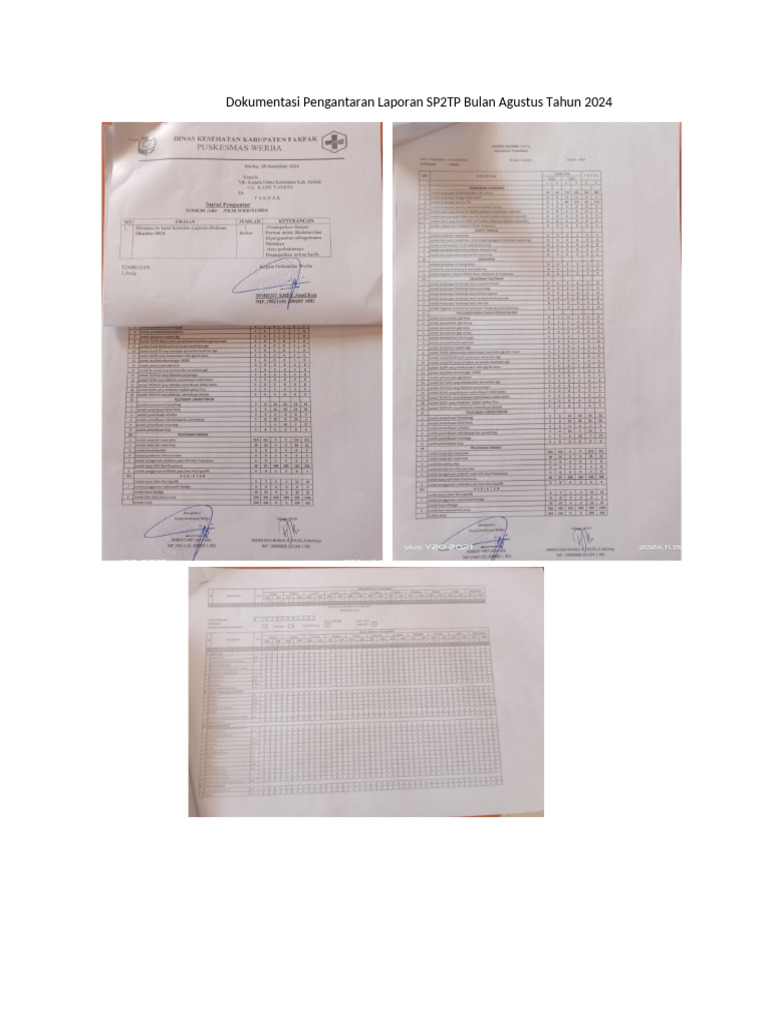 Dokumentasi sp2tp Bulan Oktober | PDF