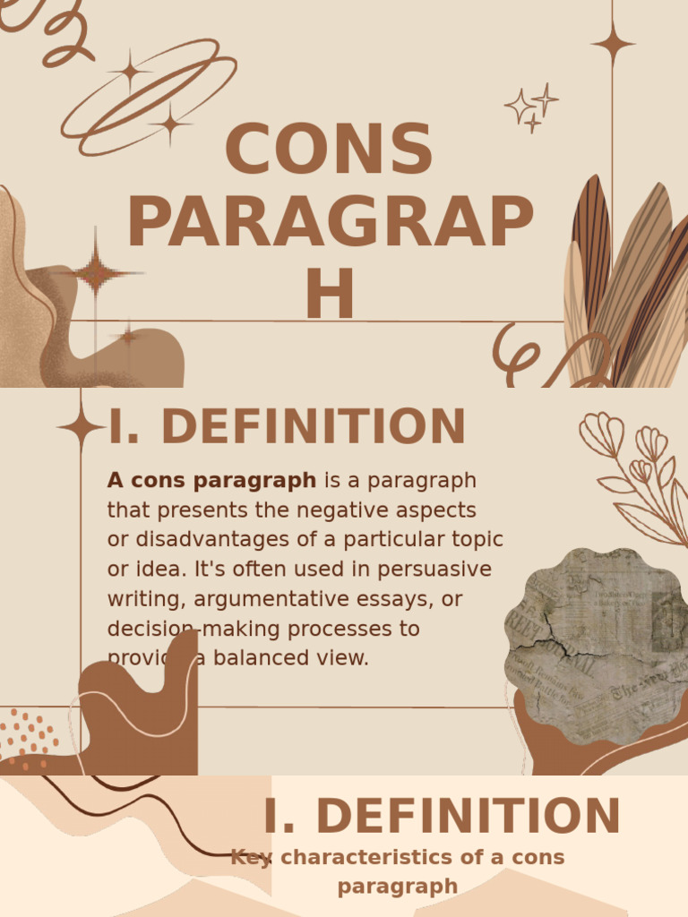 Group 2 - Cons Paragraph | PDF | Pet
