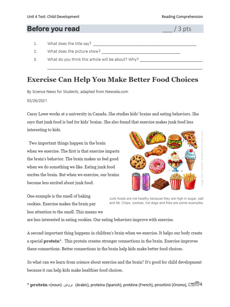 Practice Test - Child Development F2023 | PDF | Verb | Adjective