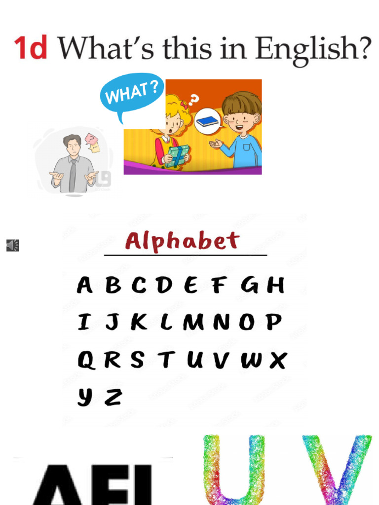 A1 English Beginner Lesson Presentation 1d | PDF