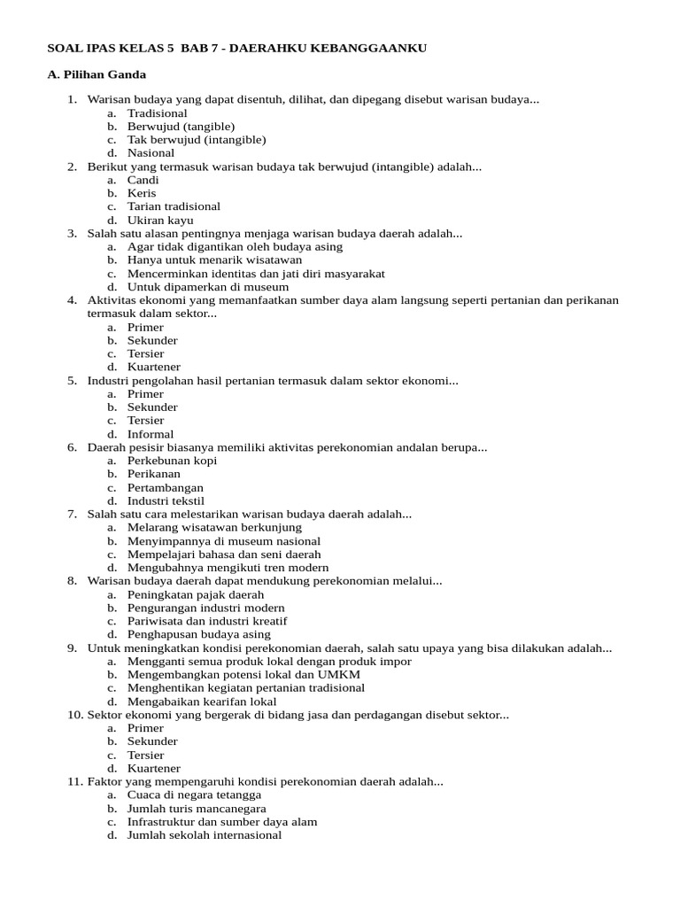 PH Ipas Bab 7 Kelas 5 Semester 2 2025 | PDF