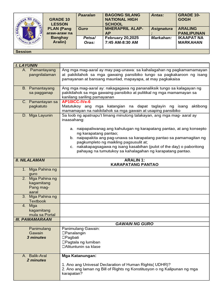 7Es-Lesson Plan - Feb 19 | PDF