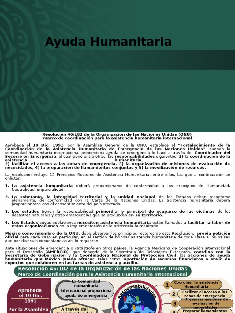 Ayuda Humanitaria T | PDF | Naciones Unidas | Relaciones internacionales