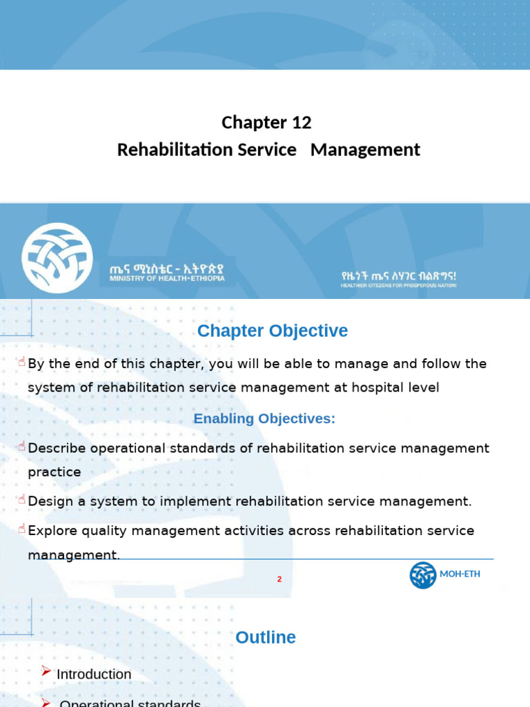 Rehabilitation Service Management Guide | PDF | Physical Therapy ...