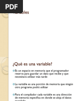 Variables Pseint | PDF | Variable (informática) | Lenguaje de programación