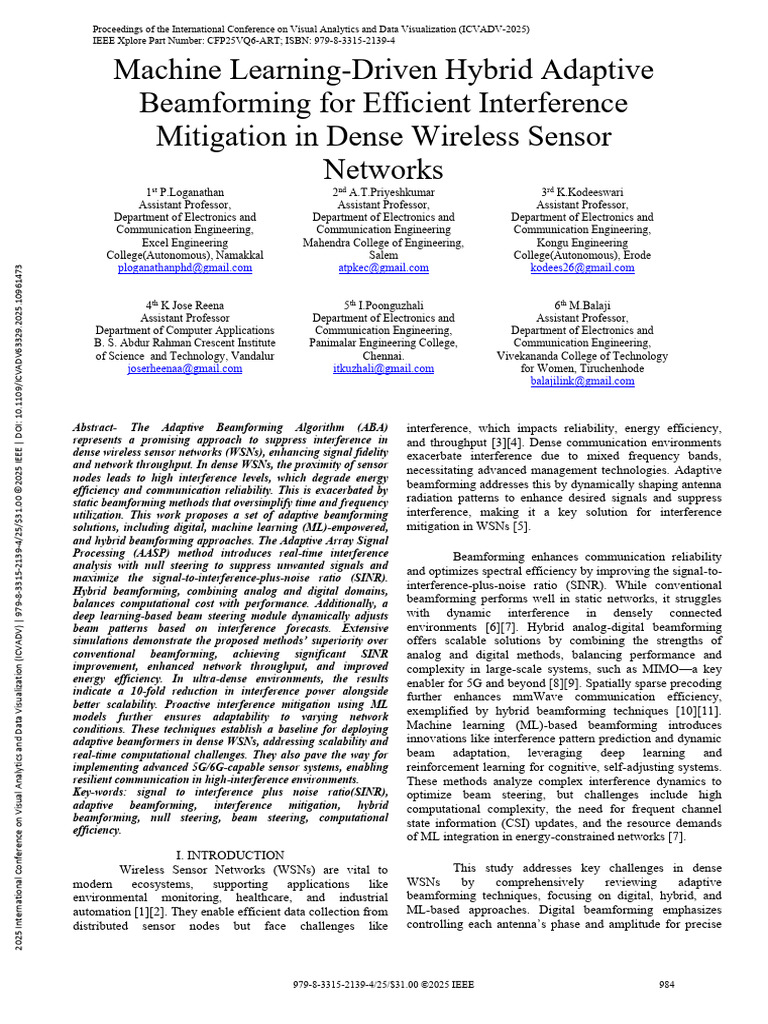Machine Learning-Driven Hybrid Ad | PDF | Wireless Sensor Network ...