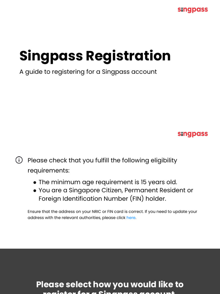 Singpass_Registration_Guide | PDF | Applications Of Cryptography ...