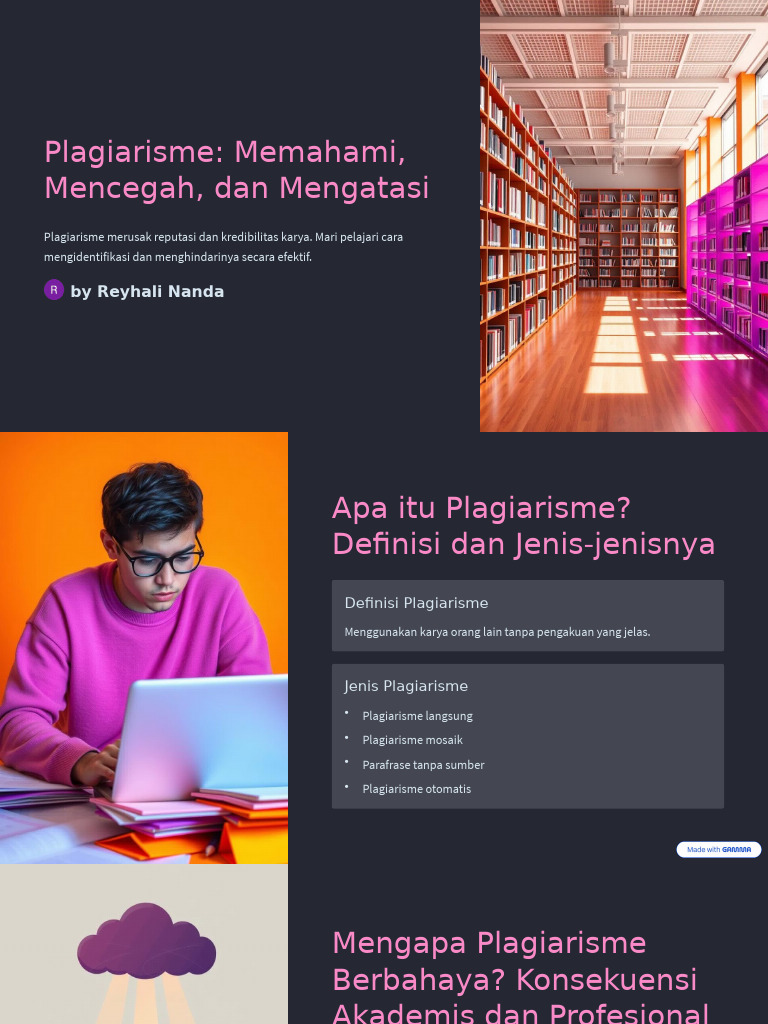 Plagiarisme Memahami Mencegah Dan Mengatasi | PDF