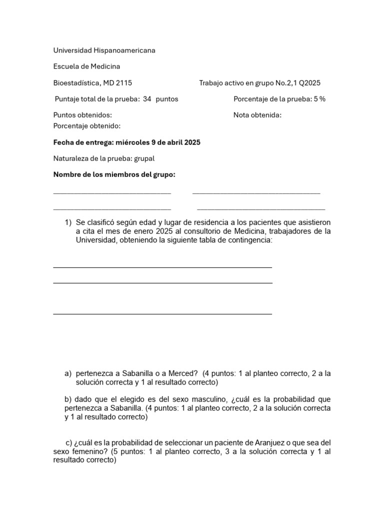 MD 2115, 2do. TRAB. ACT. 1Q2025 | PDF