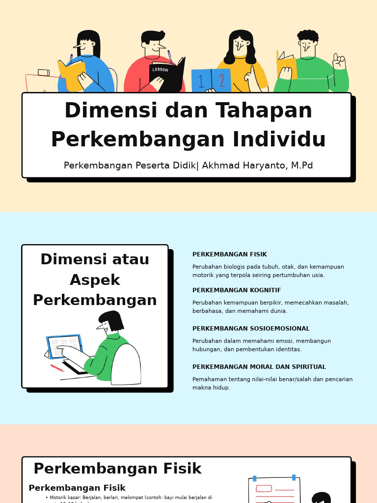 Dimensi dan Tahapan Perkembangan Individu - Sesi Perkembangan Peserta didik (1) | PDF