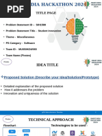 Smart India Hackathon 2024 PPTX 1 | PDF | Computing | Information Technology