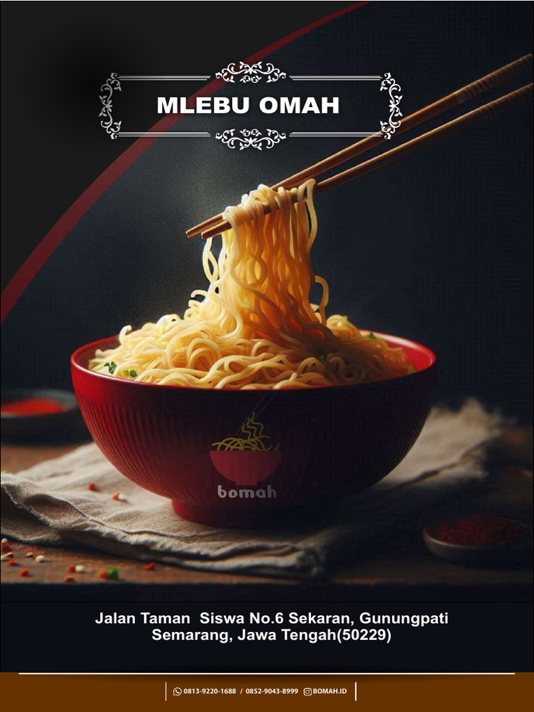 Menu Bomah Edit - Compressed | PDF | Indonesian Cuisine | Foods