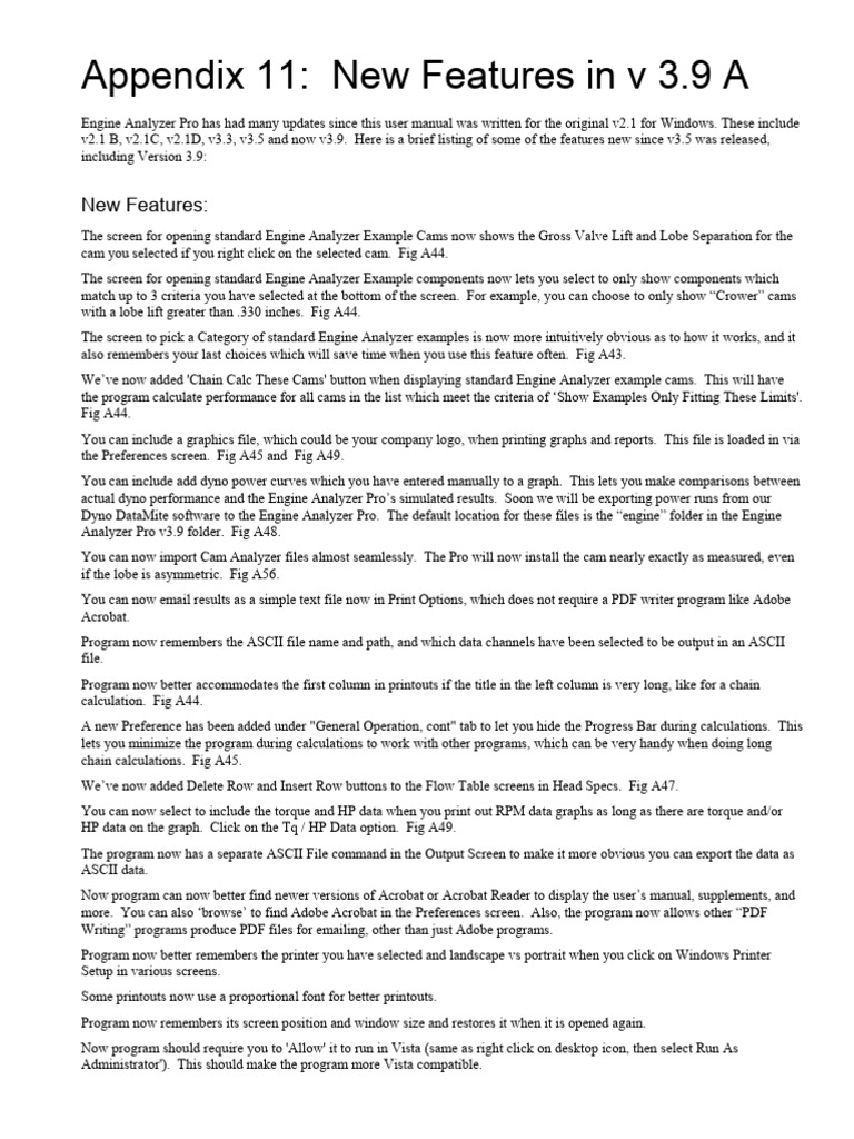 Engine Analyzer Pro v3.9 Supplement | PDF | Turbocharger | Mechanical ...