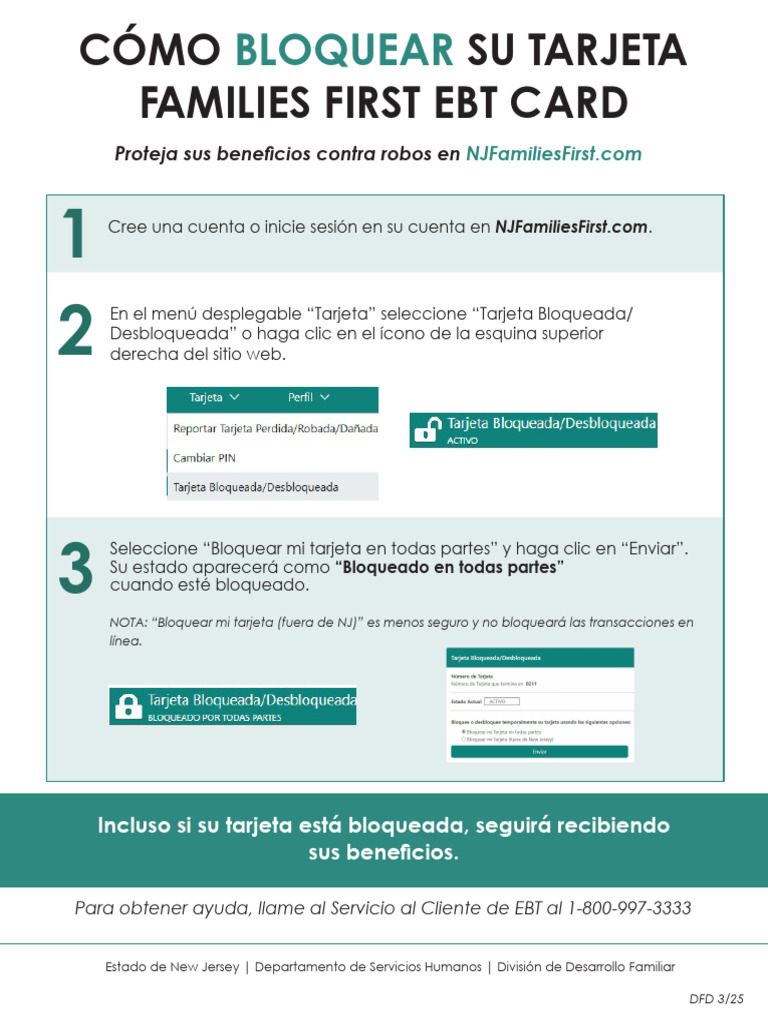 EBT Lock Web Instructions SPA | PDF