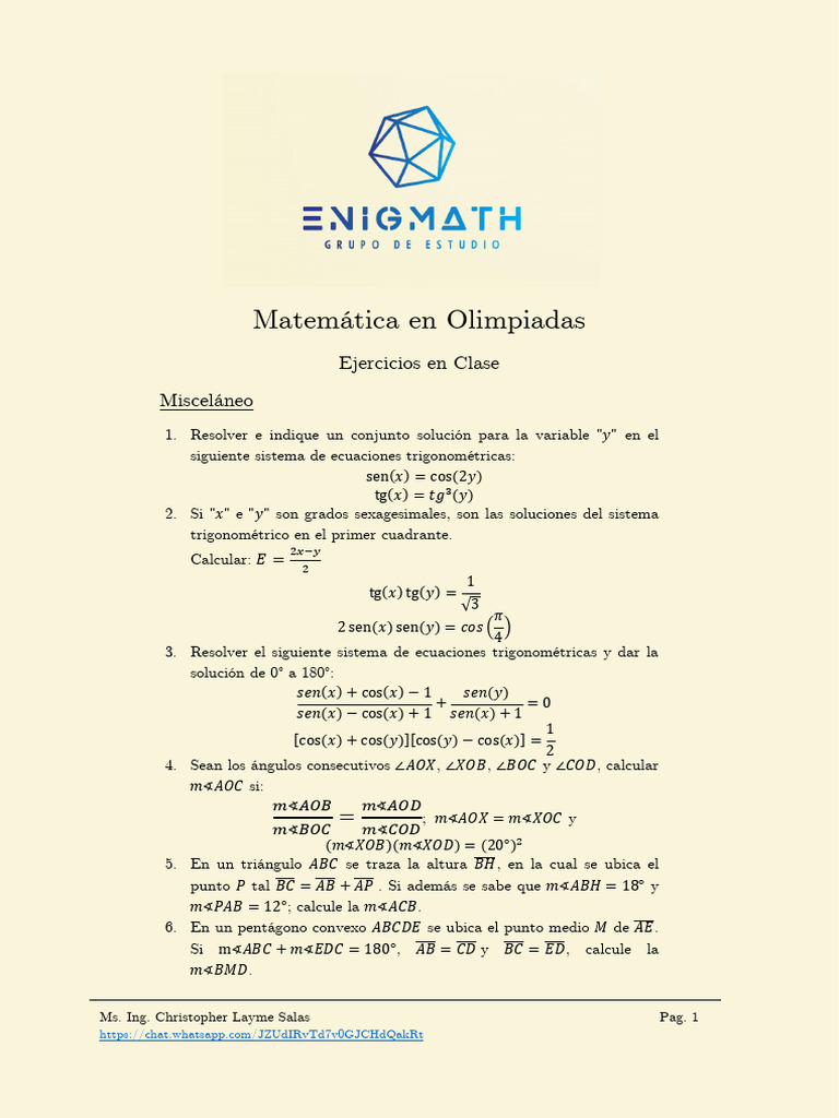 Miscelaneo-1 | PDF | Trigonometría | Triángulo