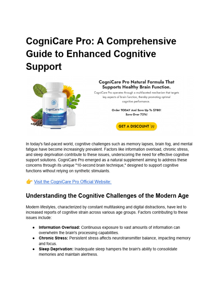 CogniCare Pro | PDF | Sleep Deprivation | Stress (Biology)
