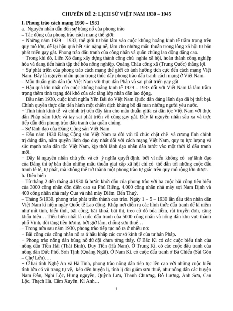 LSVN 1930 - 1945 | PDF