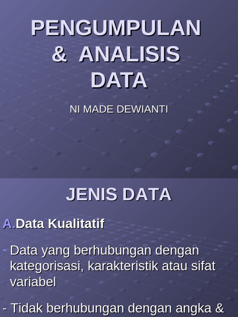 Pengolahan Analisis Data | PDF