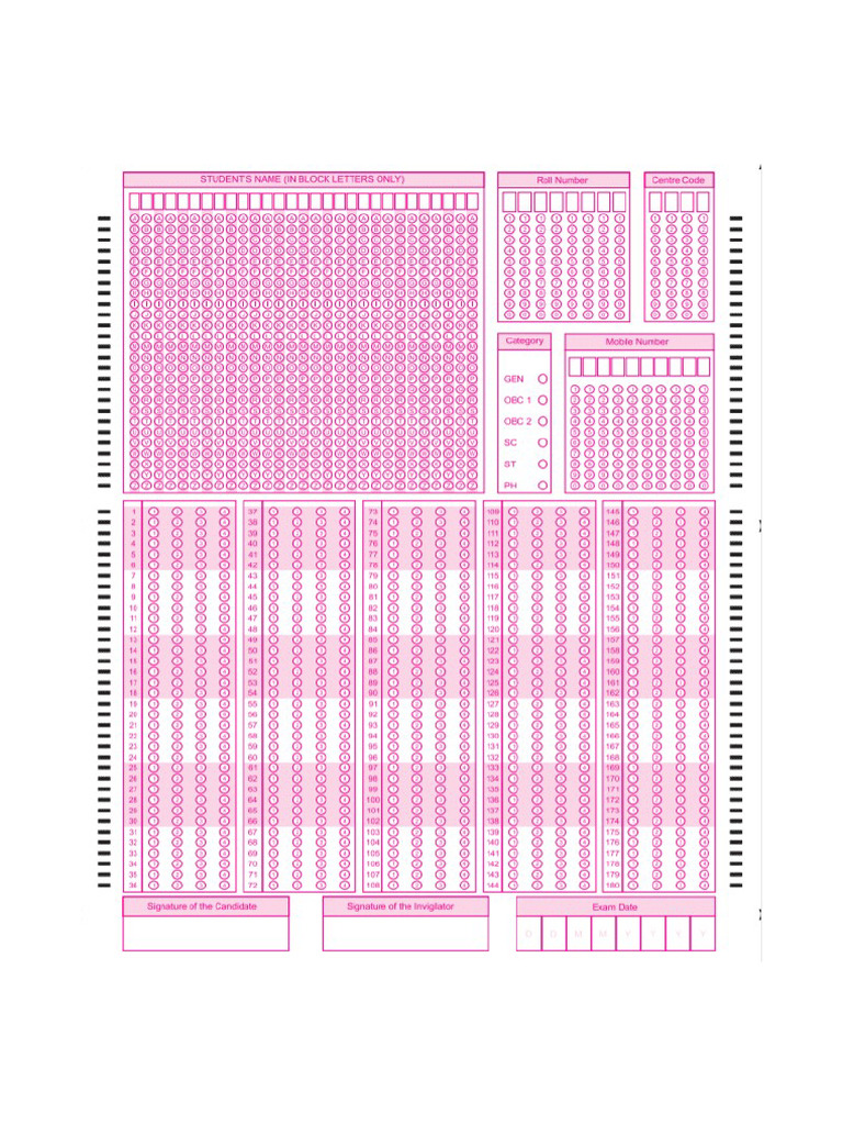 Neet Ans Sheet | PDF