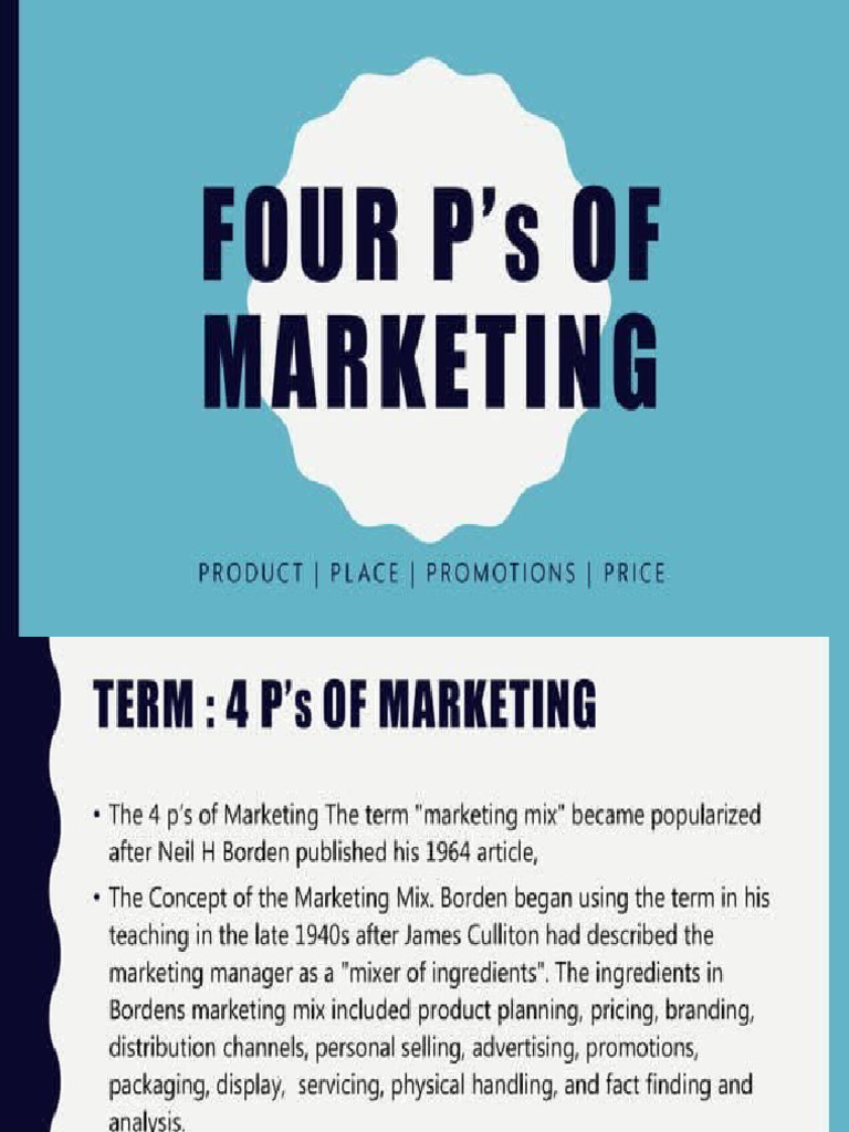 4 Ps | PDF
