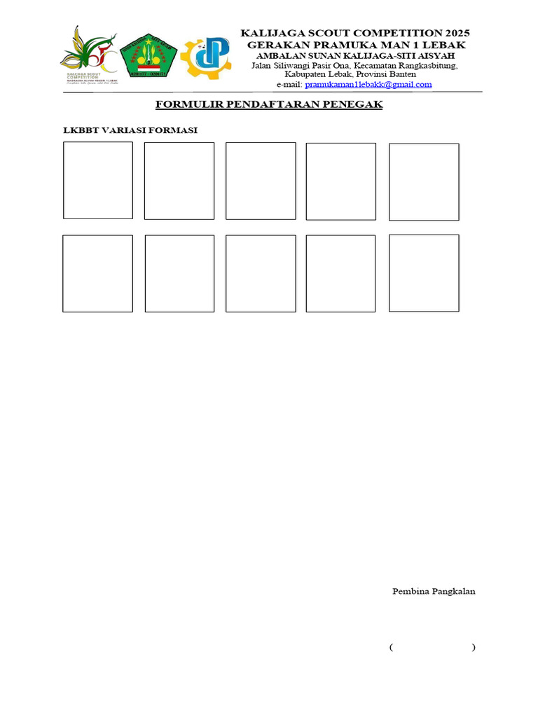 KSC_FORMULIR LKBBT VAFOR (PENEGAK) | PDF