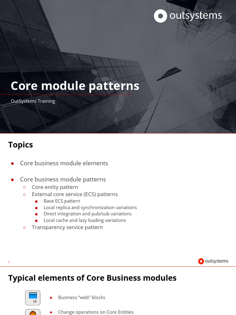 OutSystems - CS Module Patterns | PDF | Cache (Computing) | Enterprise ...