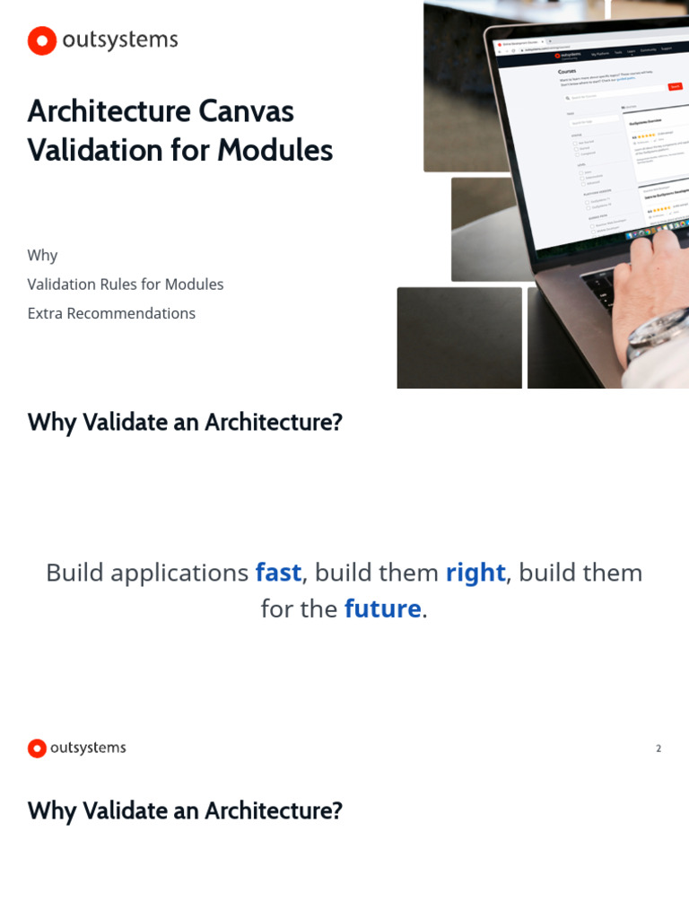 OutSystems - Validating Modules and Architecture | PDF | Computing | Computer Science