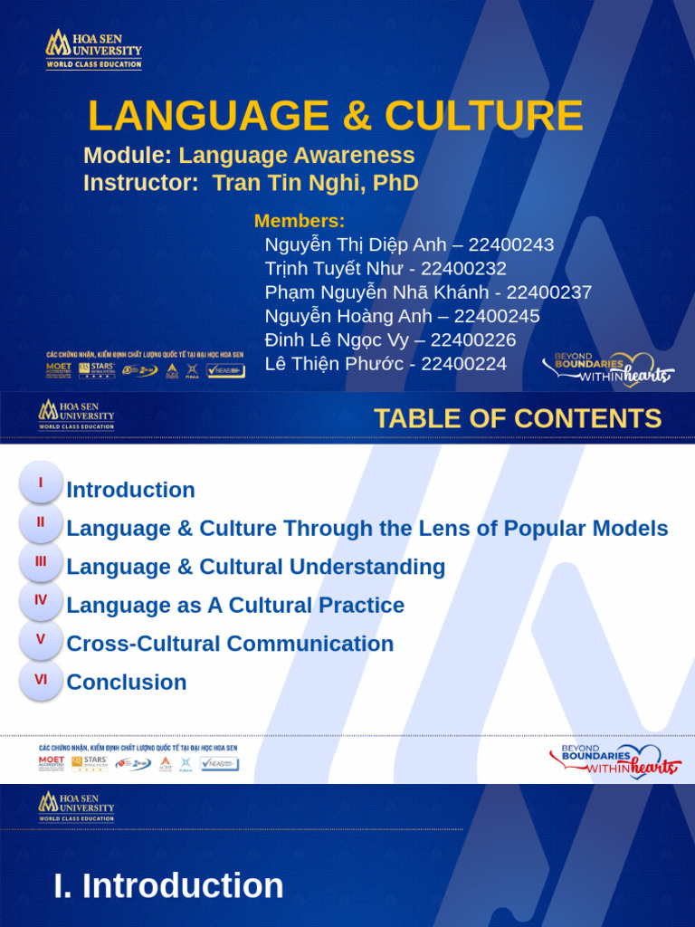 Language and Culture Interconnection | PDF | Communication | Cross ...