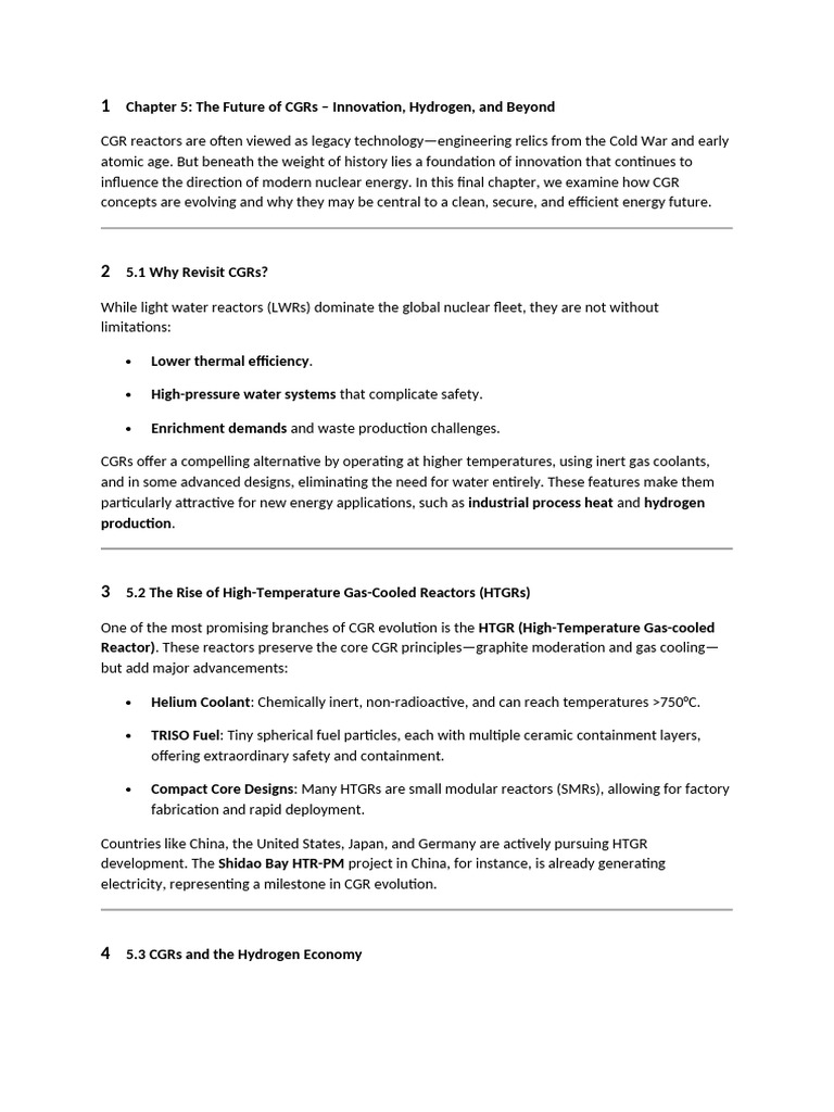 Inside The Core - The Science and Promise of CGR Reactors Chapter 5 | PDF | Nuclear Reactor ...