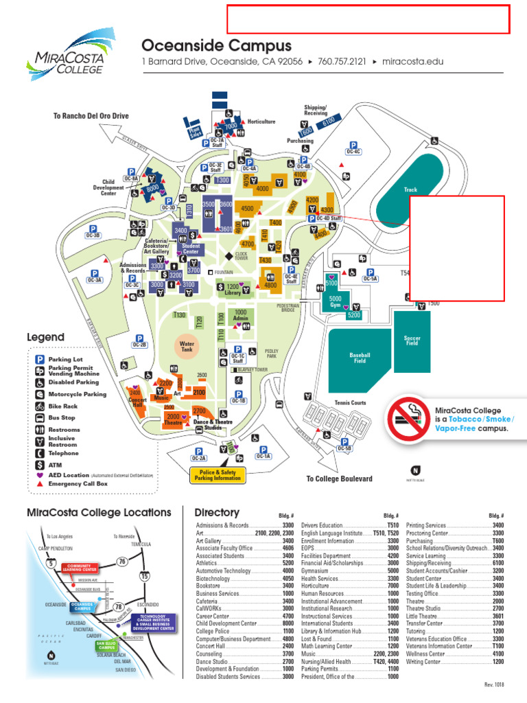 SAN B400 and SAN B900 Exhibit 4 - Oceanside Campus Map | PDF