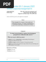 Social Studies 30-1 Examples of The Standards For Students' Writing ...