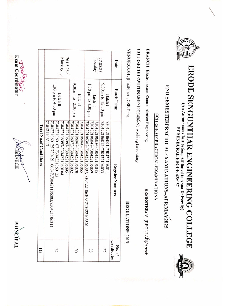 Lab Schedule | PDF