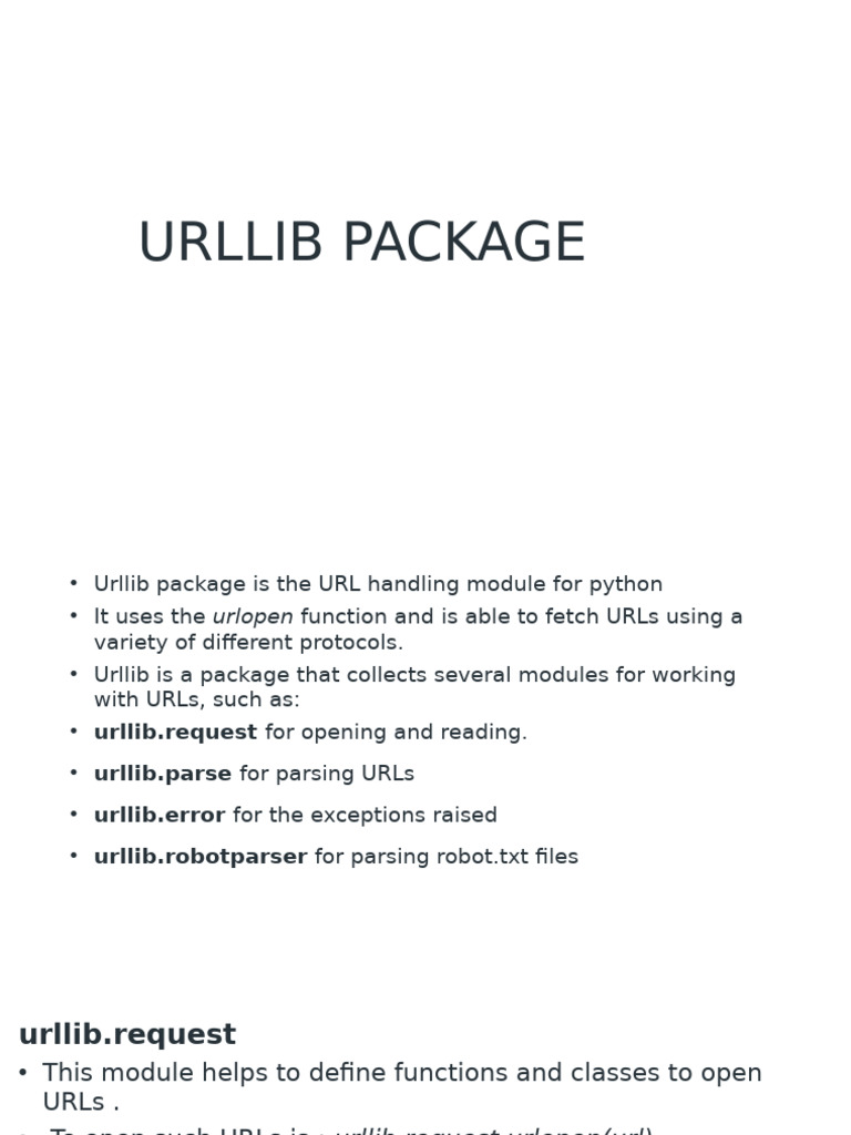 Iot - Urllib | PDF