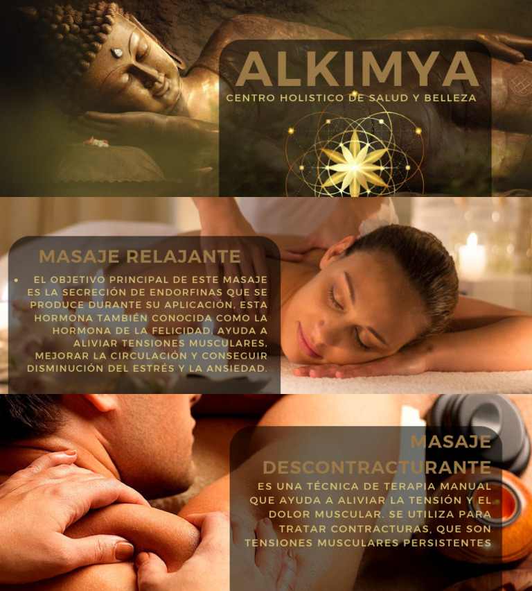Menú Masajes | PDF | Masaje | Medicina