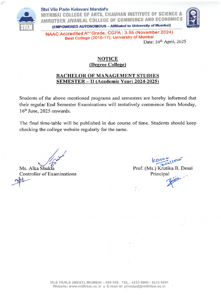 BMS Notice | PDF
