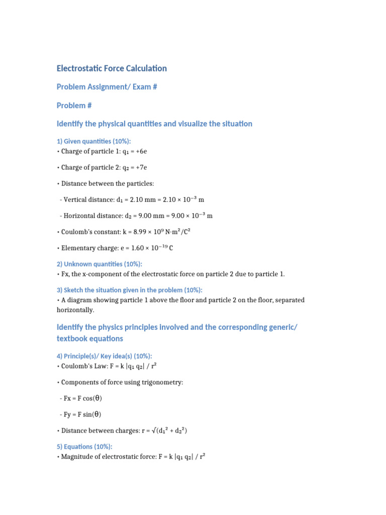 Electrostatic_Force_Solution | PDF