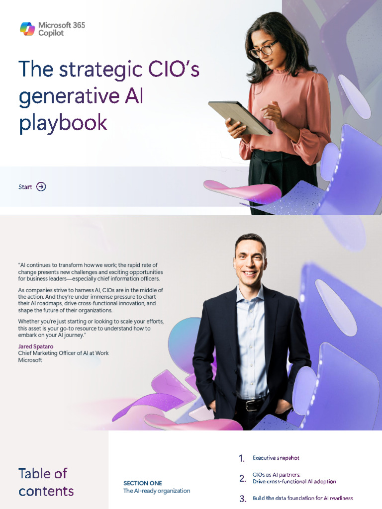 Microsoft CIO's Generative AI Playbook | PDF | Artificial Intelligence ...
