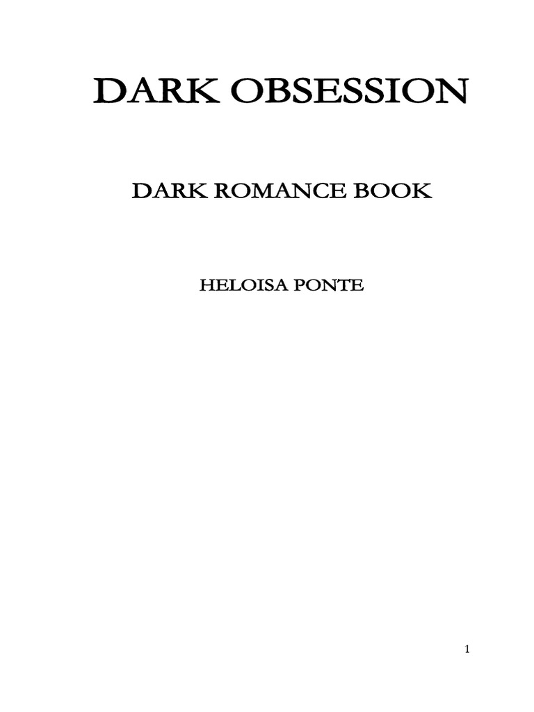 Dark Obsession | PDF | Love