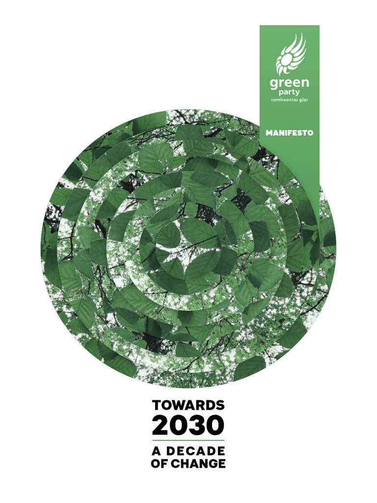 Green Party Manifesto for 2030 | PDF | Renewable Energy | Climate ...