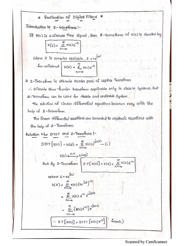 DSP_ UNIT-5 (Part -1) | PDF