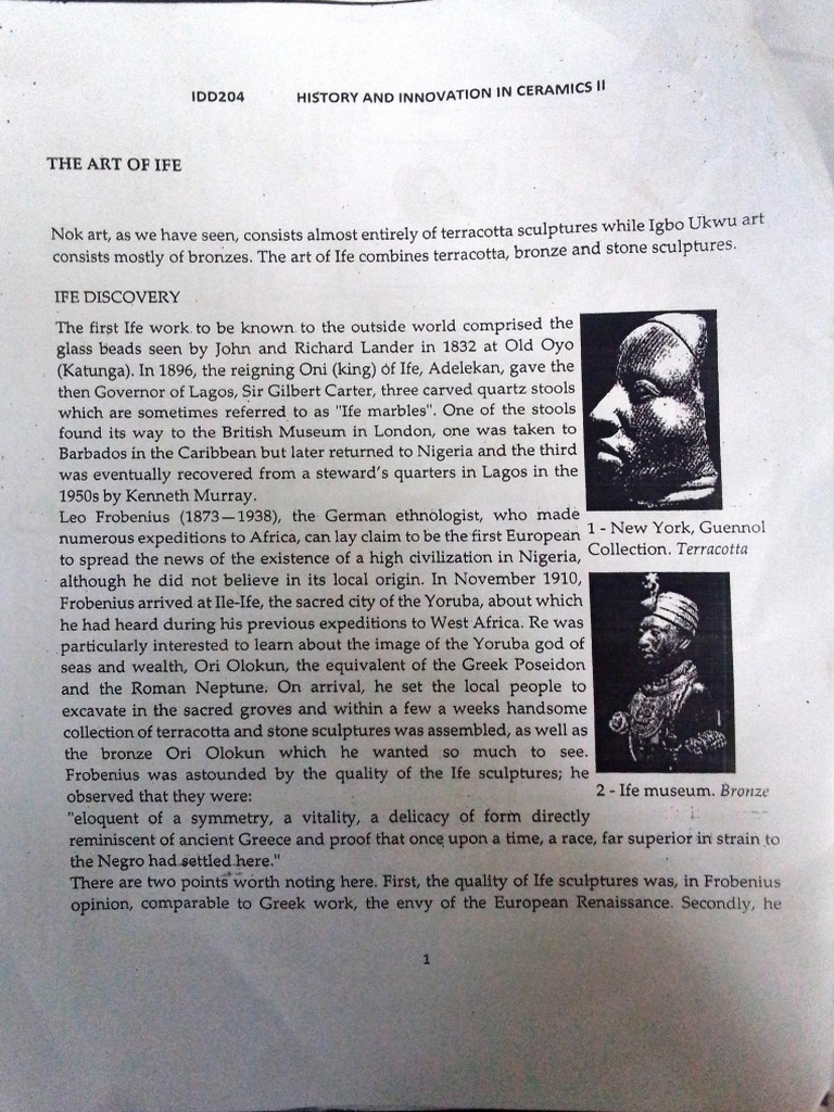 Idd 204 Ife Art | PDF